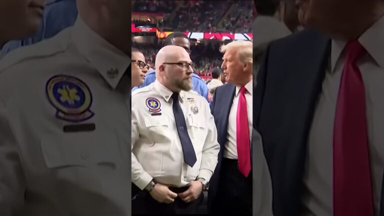 Trump Arrives At The Superdome For Super Bowl LIX
