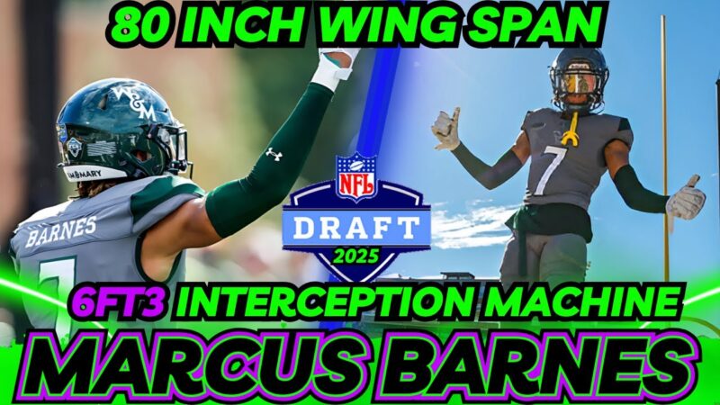 2025 NFL DRAFT PROSPECT Marcus Barnes Of William & Mary | 6ft3 Safety W ...